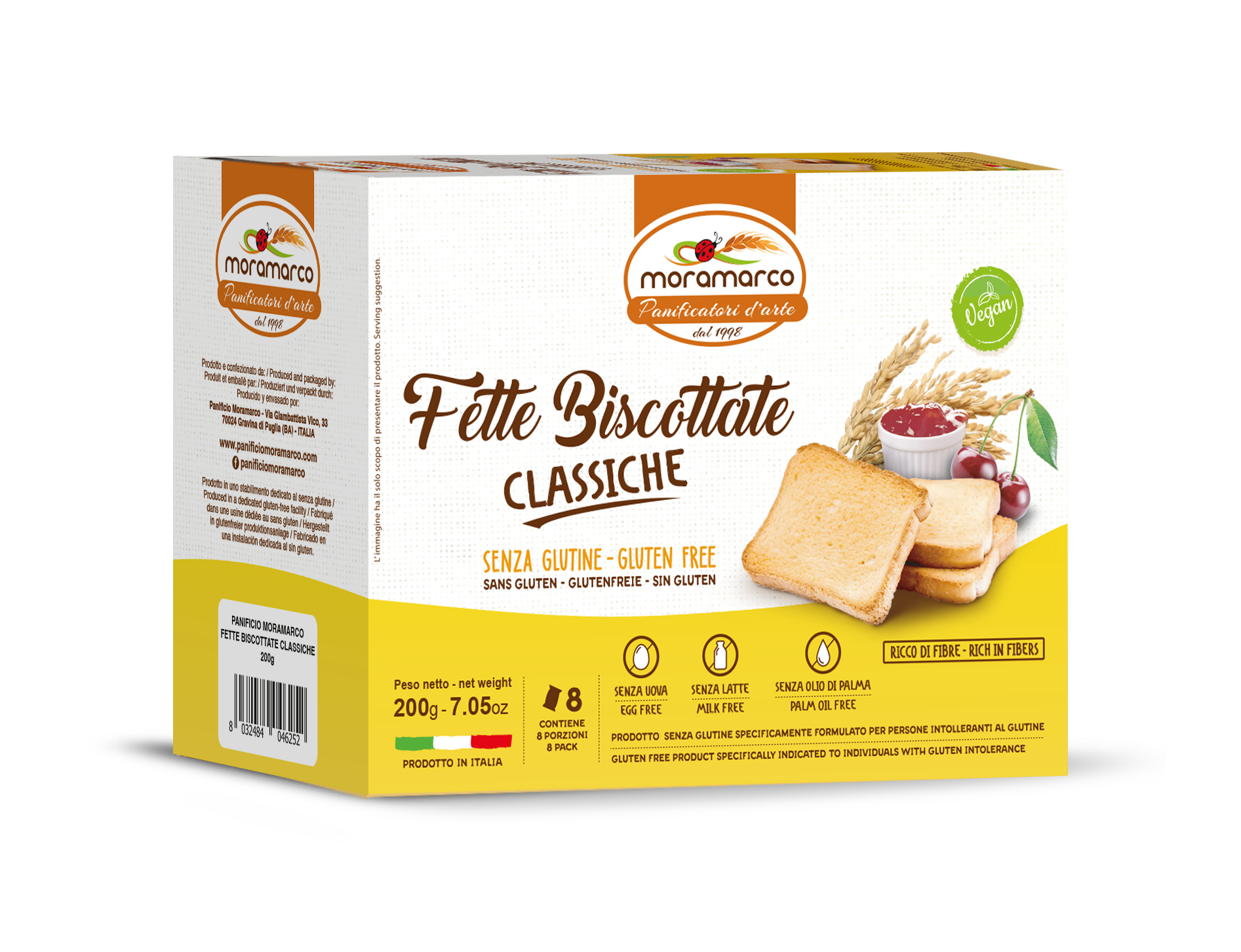 Fette Biscottate Senza Glutine Classiche - Moramarco | Moramarco ...