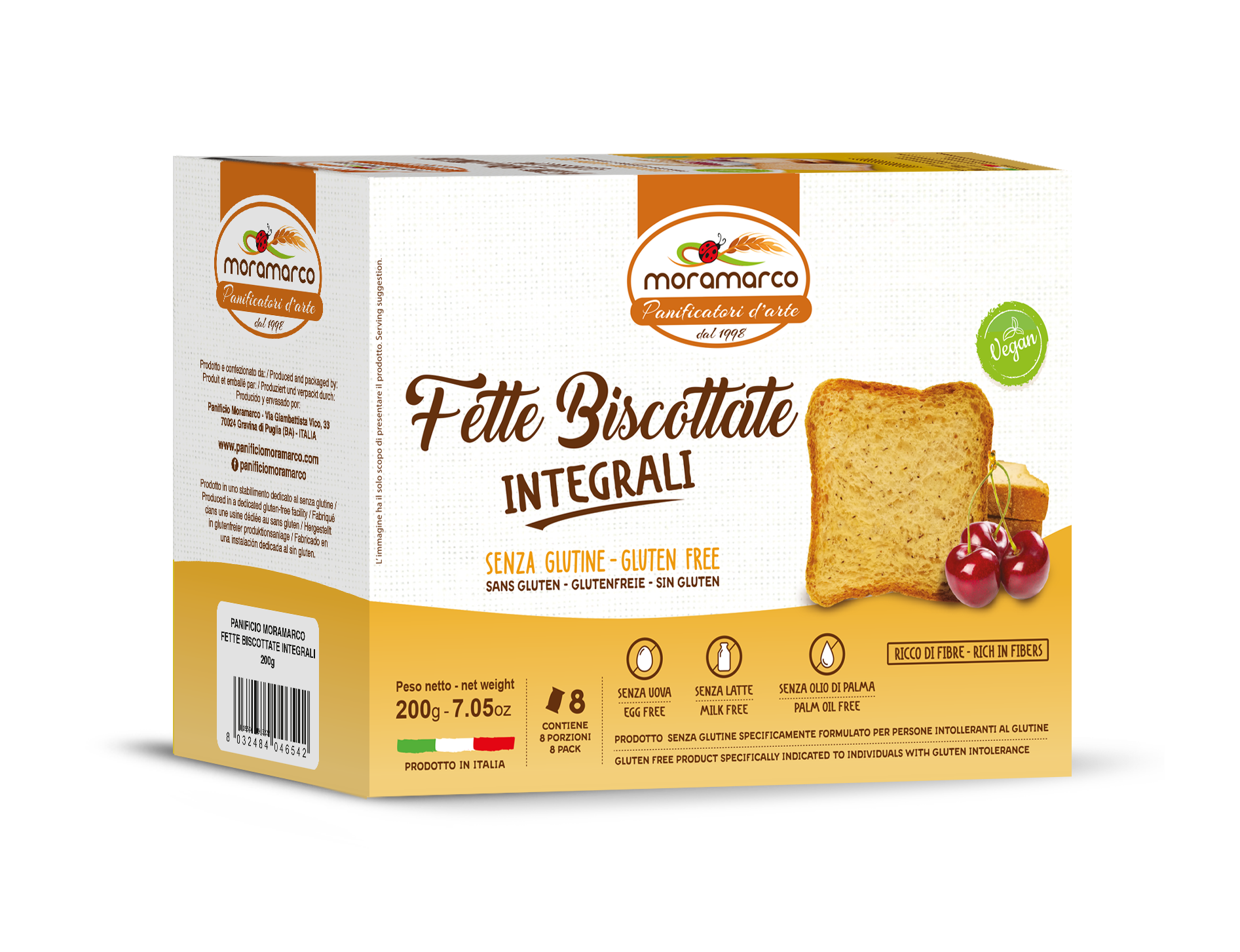 Fette Biscottate Senza Glutine Integrali - Moramarco | Moramarco ...