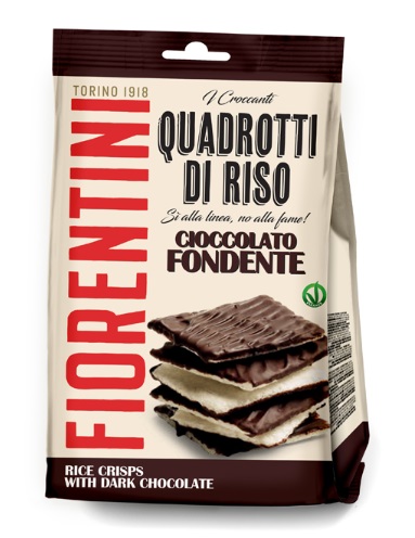 Quadrotti di Riso con Cioccolato Fondente Senza Glutine - Fiorentini ...