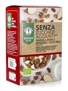 Cereali Granola Avena e Mandorle Gusto Mela Senza Glutine - Probios ...