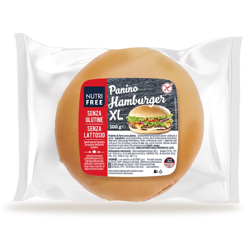 Panino Hamburger Senza Glutine XL 100g - Nutrifree | Nutrifree ...